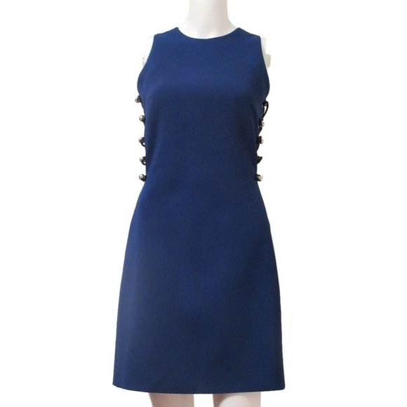 David Koma | Dresses | David Koma Womens Blue Two Side Loops Dress ...